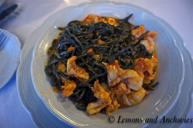 Squid Ink Pasta with Shrimp and White Truffle Oil Recipe | Lemons ...