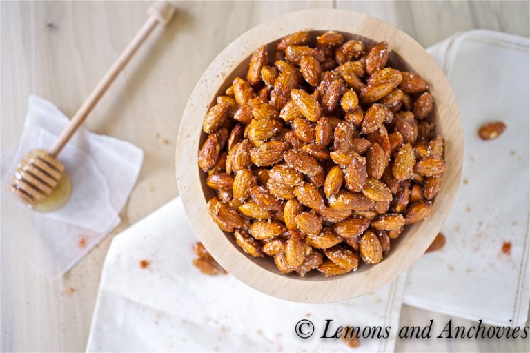 Spicy Honey Roasted Almonds Recipe | Lemons + Anchovies
