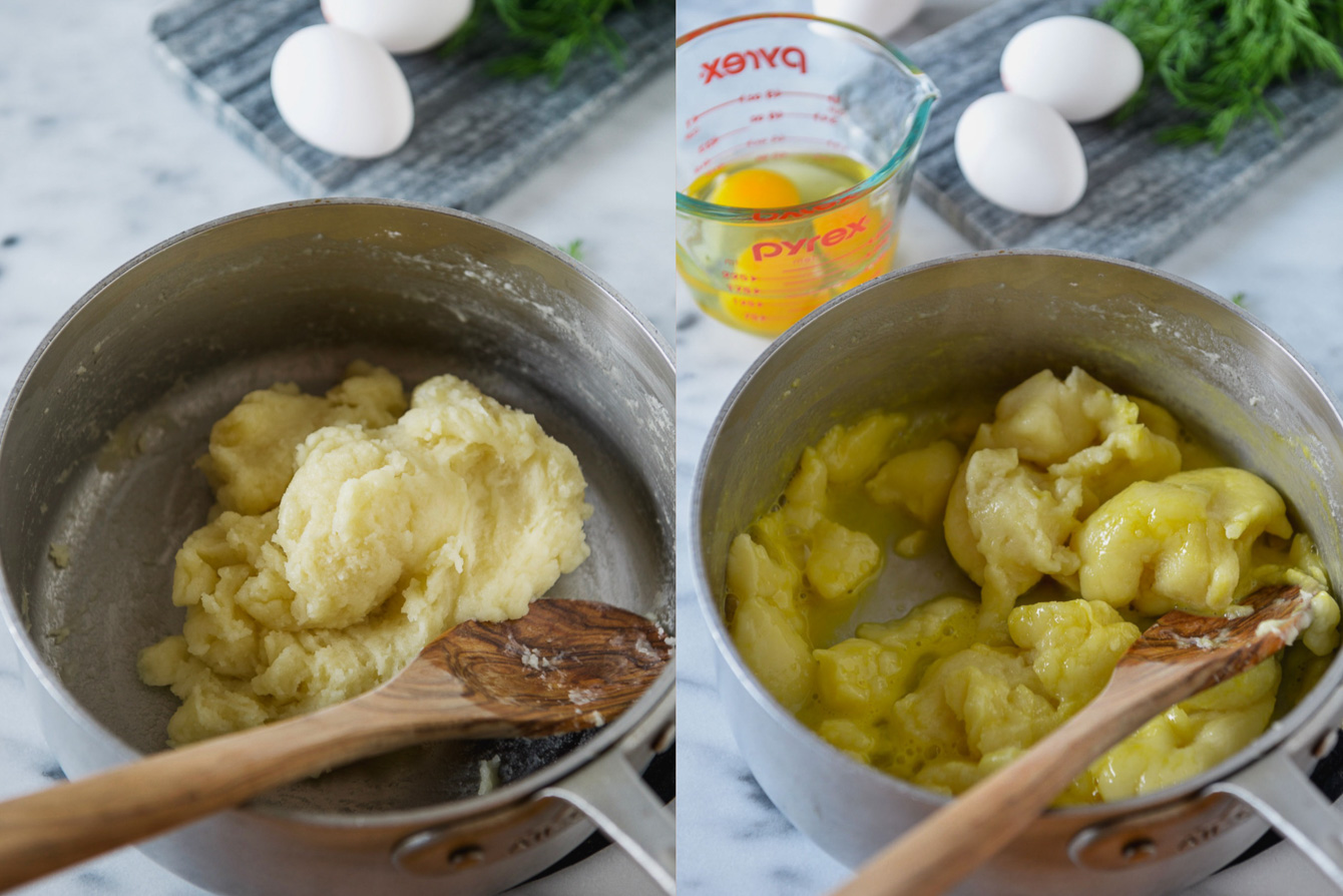 Gouda-Dill Gougères with Smoked Salmon - Lemons + Anchovies