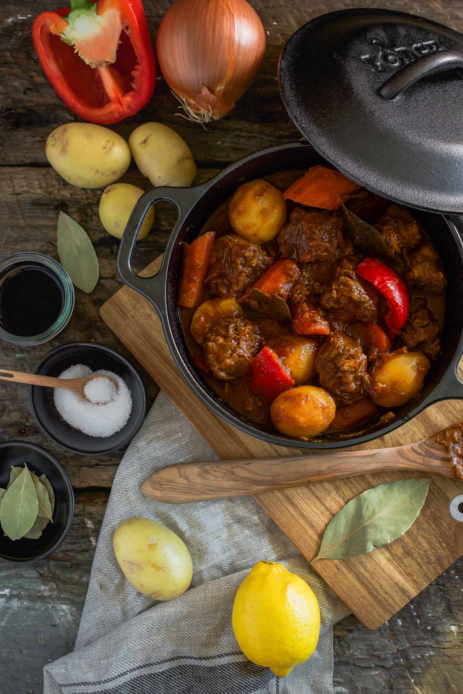 Beef Mechado, Filipino Beef Stew - Lemons + Anchovies