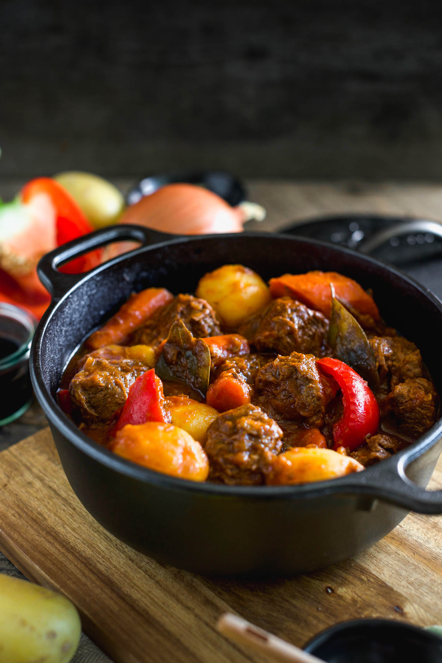 Beef Mechado, Filipino Beef Stew - Lemons + Anchovies