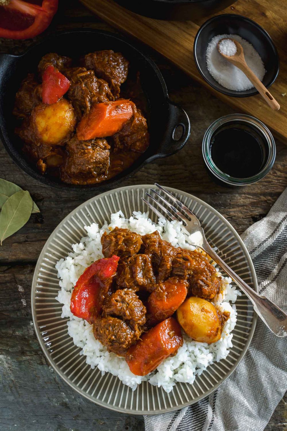 Beef Mechado, Filipino Beef Stew - Lemons + Anchovies