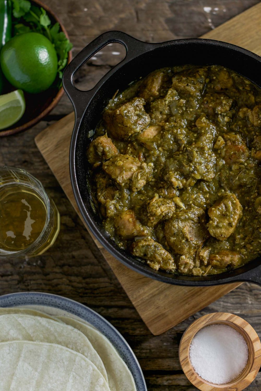 Pork Chile Verde - Lemons + Anchovies