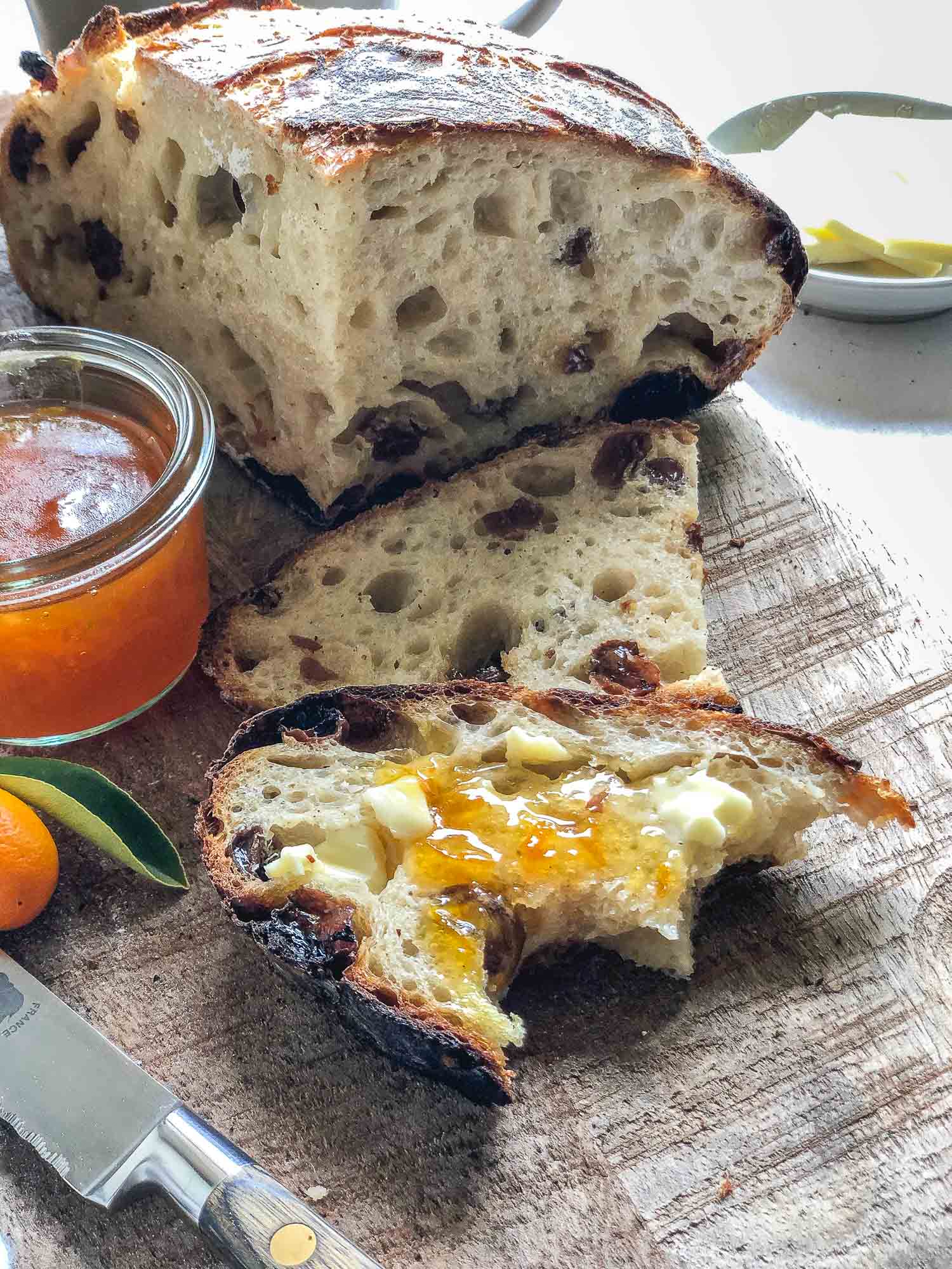 Orange-Raisin No-Knead Sourdough Bread | Lemons + Anchovies