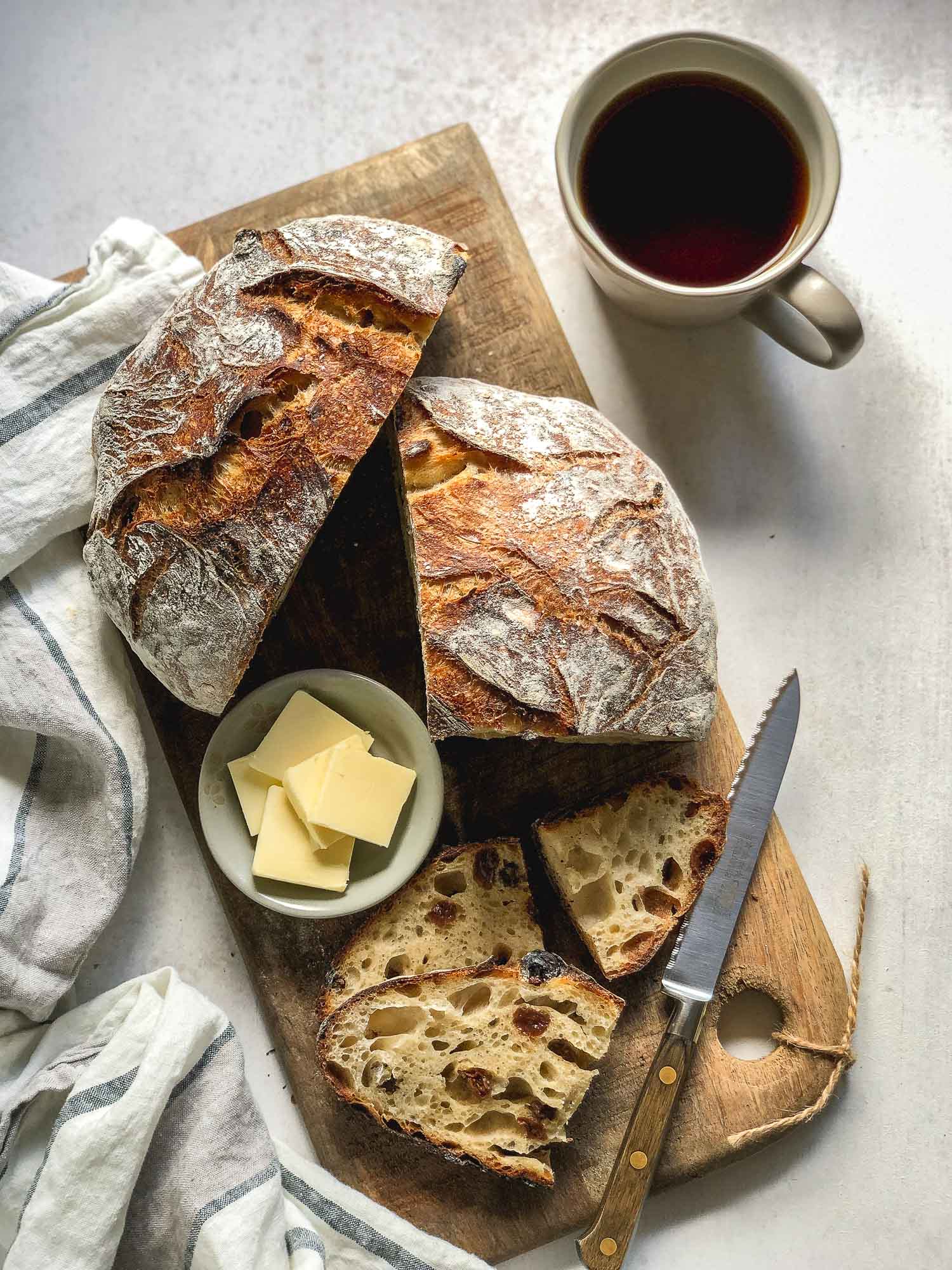 Orange-Raisin No-Knead Sourdough Bread | Lemons + Anchovies