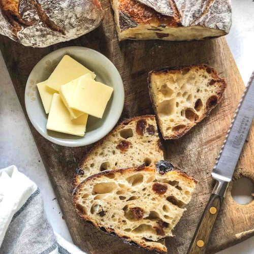 Orange-Raisin No-Knead Sourdough Bread | Lemons + Anchovies