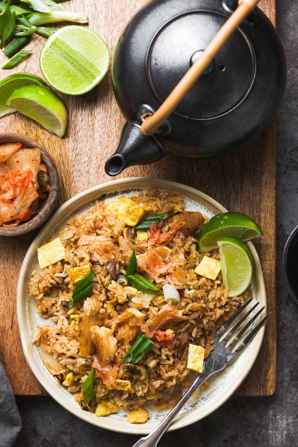 Kimchi Fried Rice with Smoked Trout - Lemons + Anchovies