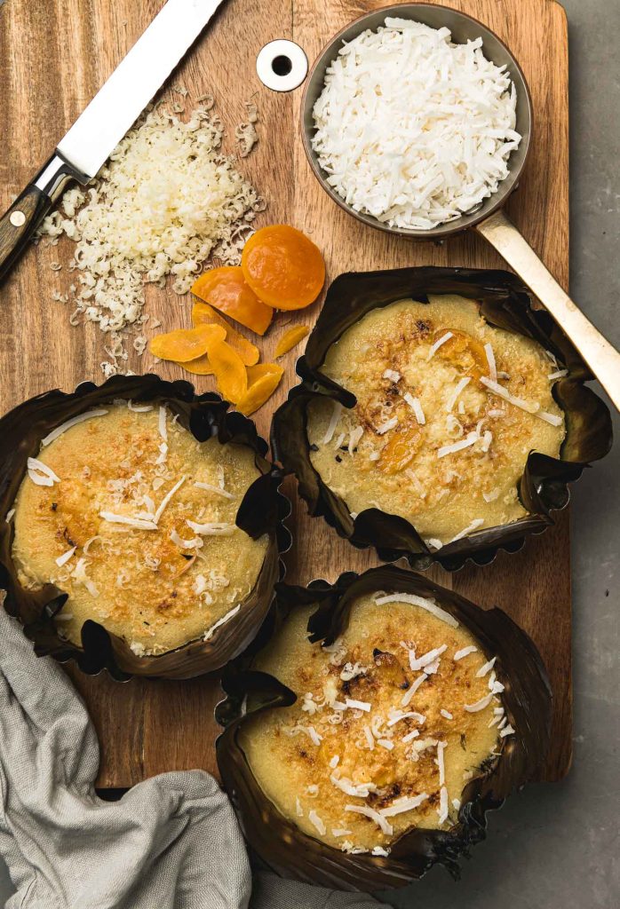 Bibingka (Filipino Coconut-Rice Cake) - Lemons + Anchovies