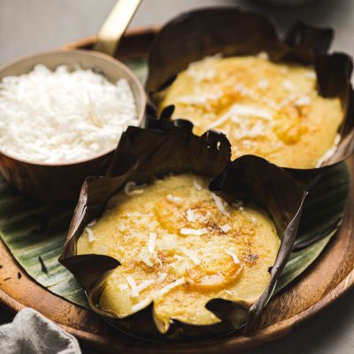 Bibingka (Filipino Coconut-Rice Cake) - Lemons + Anchovies