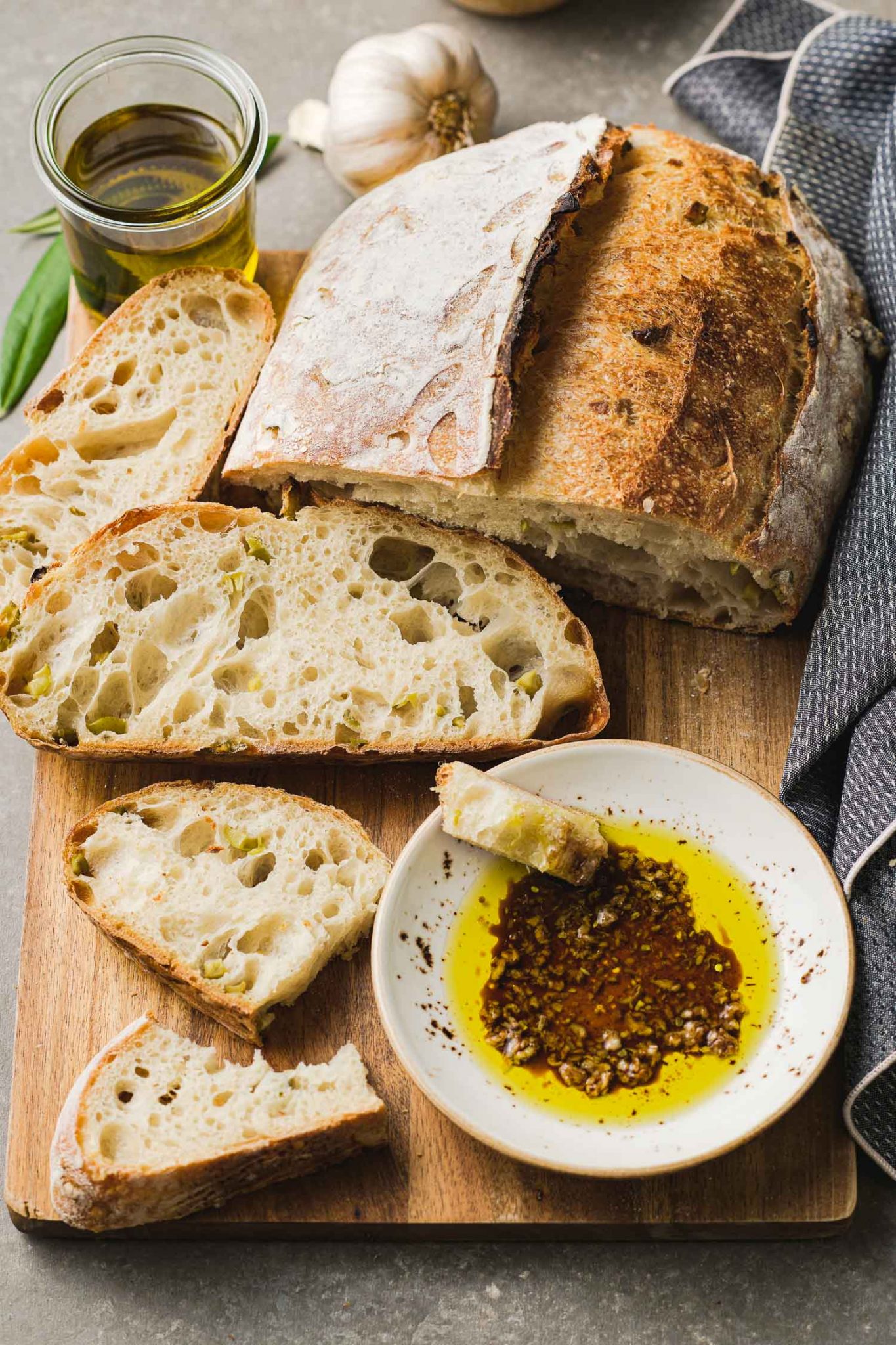 Sourdough Olive Bread - Lemons + Anchovies