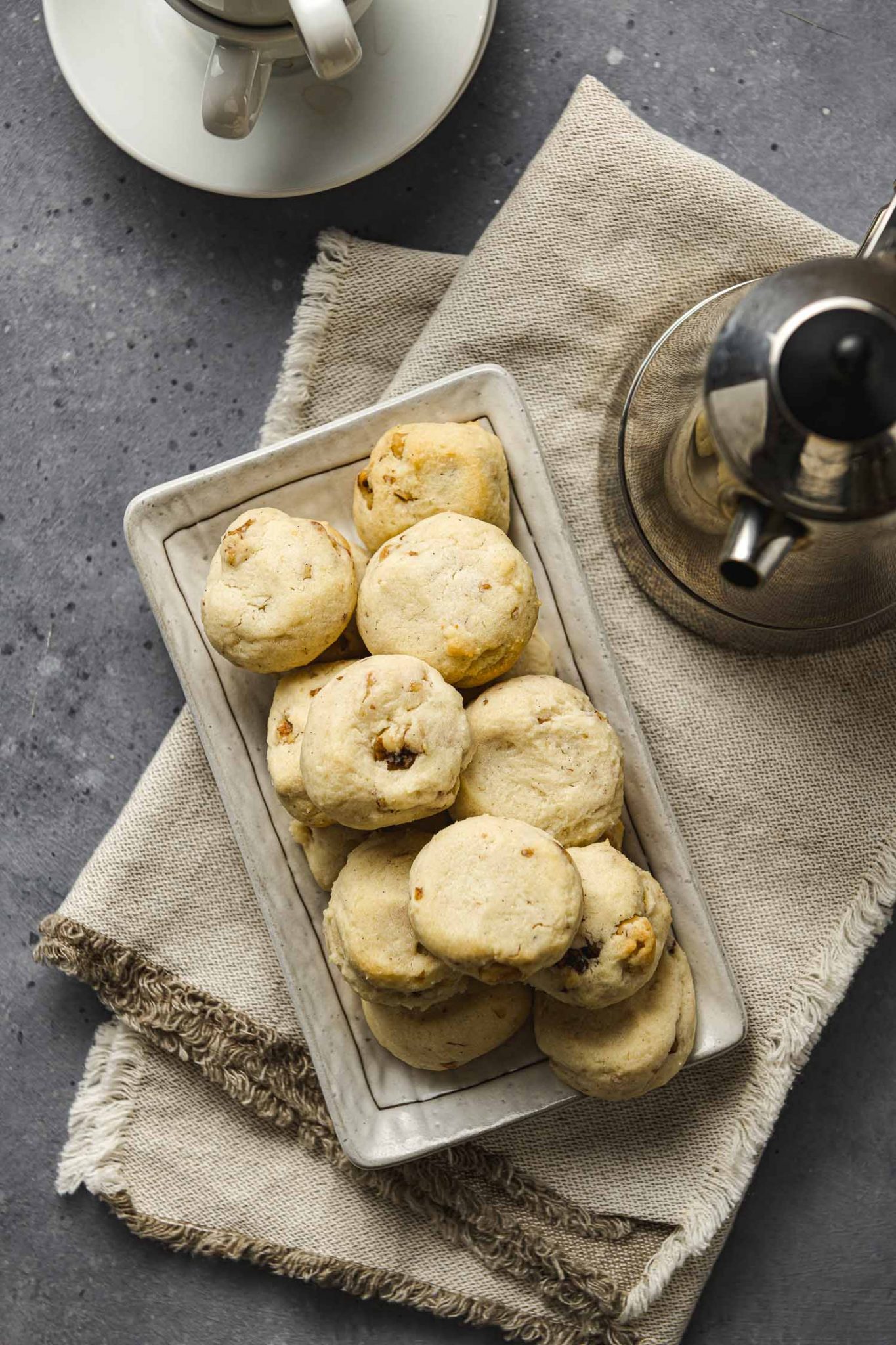 Cream Cheese Shortbread Cookies with Walnuts - Lemons + Anchovies