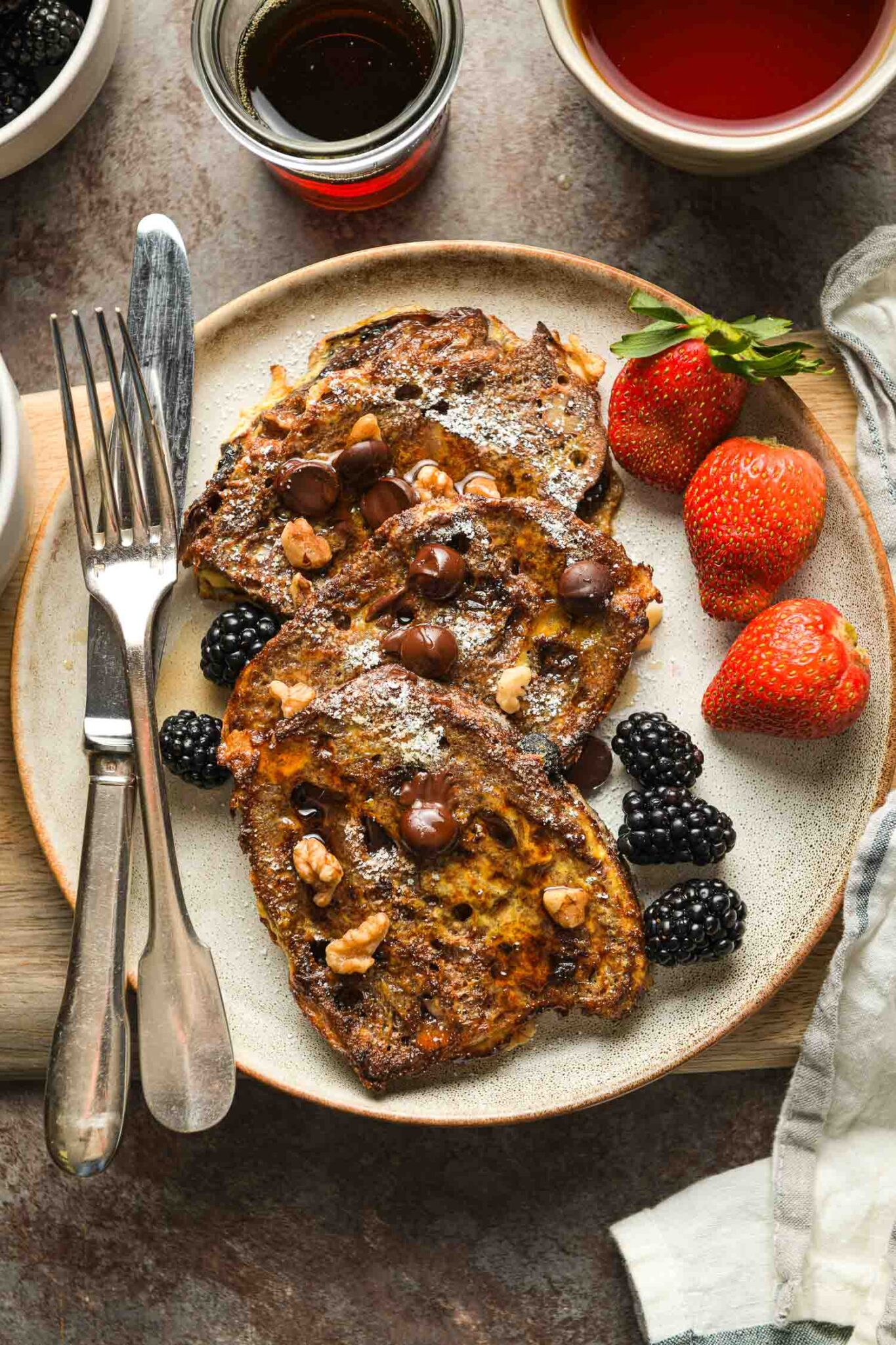 Chocolate Sourdough French Toast - Lemons + Anchovies